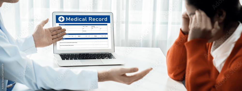 Doctor deliver bad news about diagnostic test result to tearful and ...