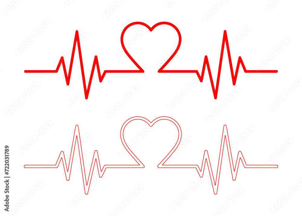 Heart beat line, cardiogram, health care medical, love, cardiac ...