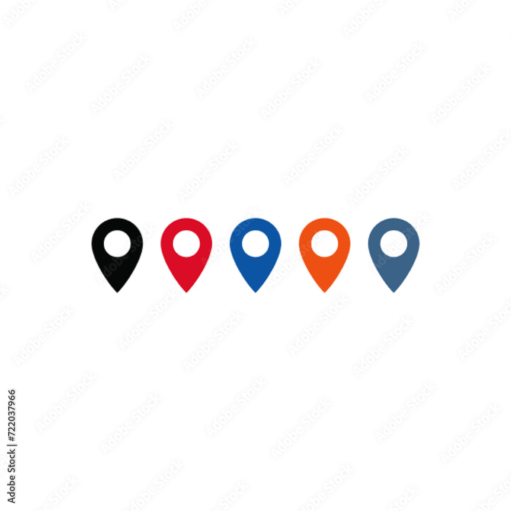 Vektorová grafika „3d pin marker isolated on white map pointer with pin ... Vektorová grafika „3d pin marker isolated on white map pointer with pin ...