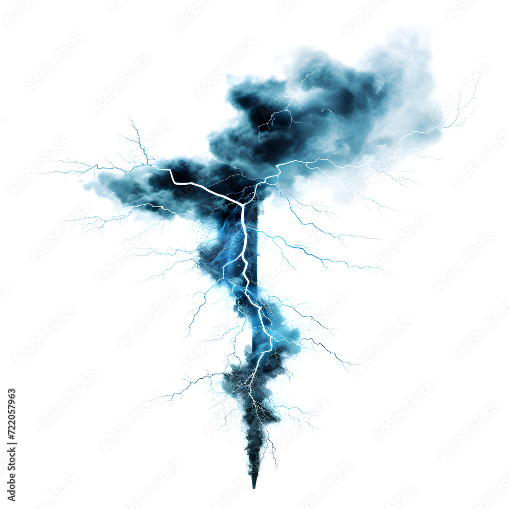 Lightning Alphabet, lightning font, thunder font, realistic fonts ...