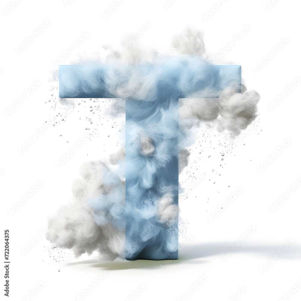 Cloud font letters, cool cloud font letter T Stock Illustration | Adobe ...
