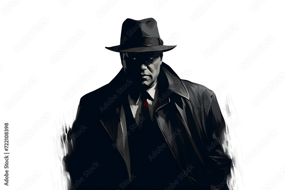 Mafia Gangster Mafia Boss Illustration Of A Mafia Man Gangster Criminal Illustrated Mafia