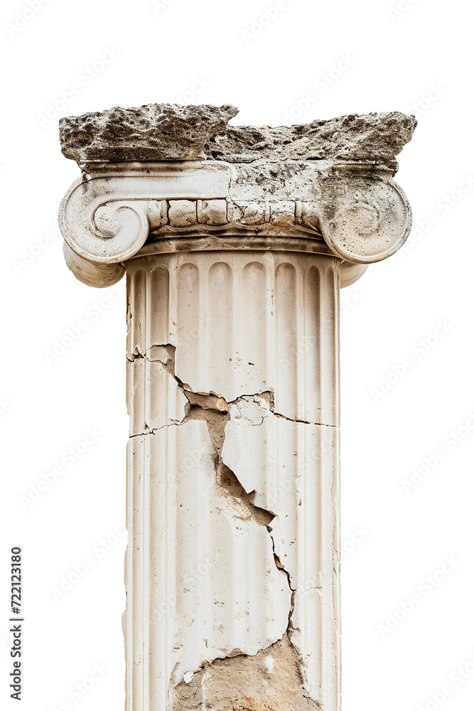 Broken roman pillar on transparent background, PNG Stock Photo | Adobe ...