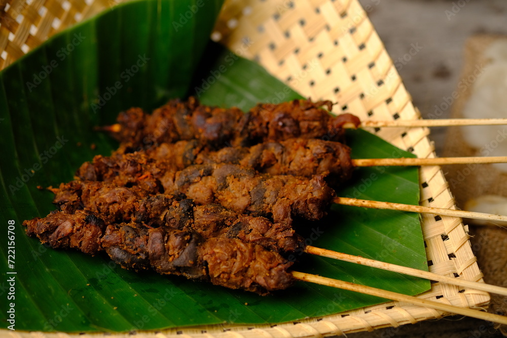 Poster Sate Jamur, is a satay made from oyster mushrooms and edible ...