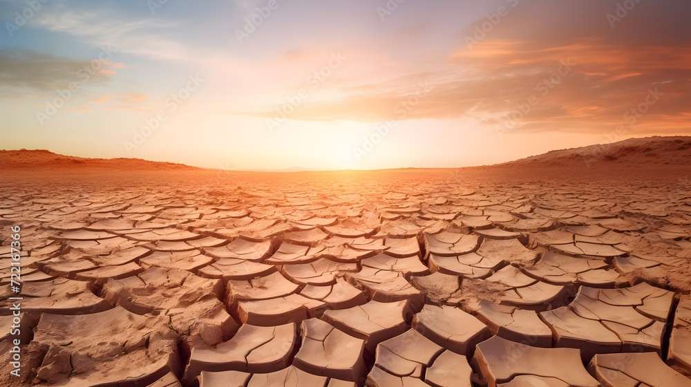Climate change and drought land. Water crisis. Arid climate. Crack soil ...
