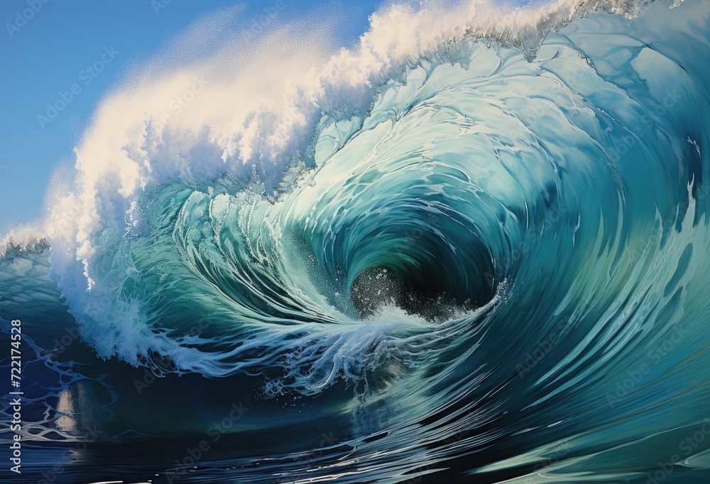 Nature's powerful force, a towering wind wave, invites surfers to ...