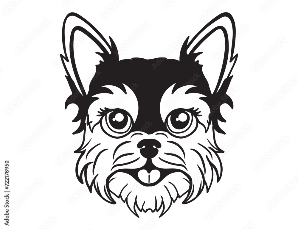 Vektorová grafika „Dog head SVG bundle, Dog Breed SVG bundle, Dogface ...