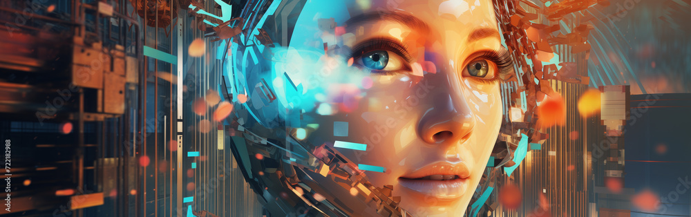 Future scenario, Futuristic, Artificial intelligence, AI, Cyborg, Robot ...