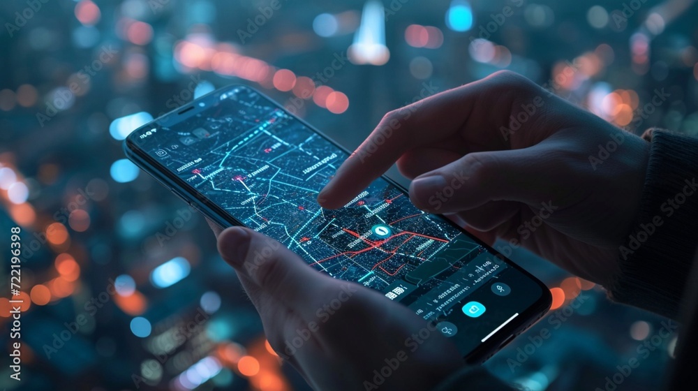 A mobile app interface displaying a location-based authentication ...