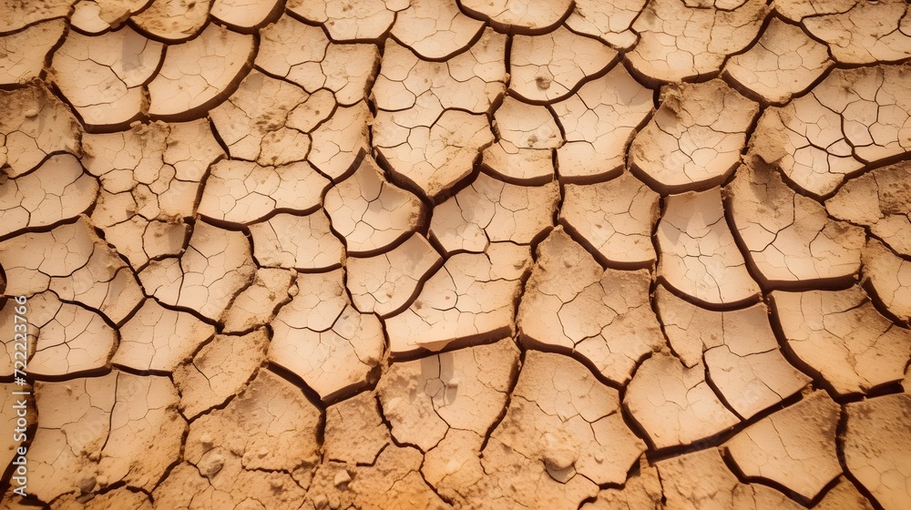Climate change and drought land. Water crisis. Arid climate. Crack soil ...