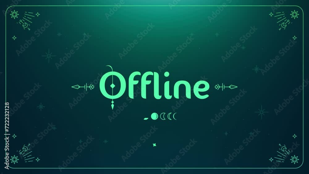 Stream Overlay Soft Pastel Green Stream Offline. Engage your audience ...