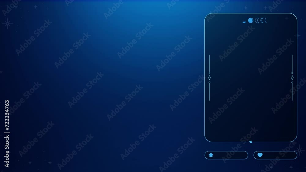 Soft Blue Vtuber Overlay Animated Background - tranquil copy space ...