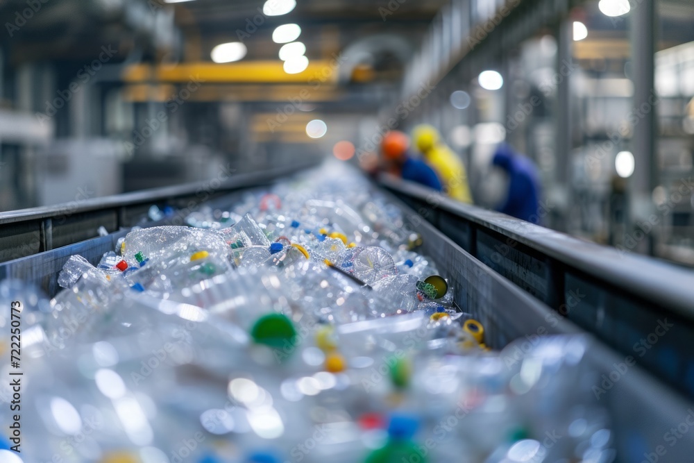 The intricate process of plastic recycling in a state-of-the-art ...
