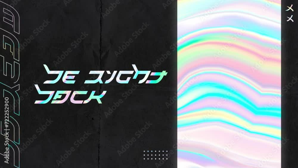 Stream Overlay Holographic BRB, Pause. Animated video loop. Twitch ...