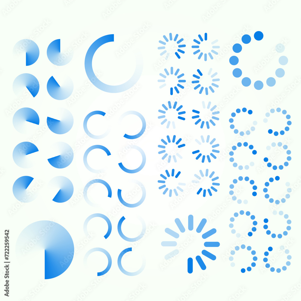 transparent progress indicators icons download data computer bright ...