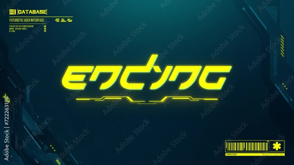 Stream Overlay Tech Stream Ending. Animated video loop for streaming ...