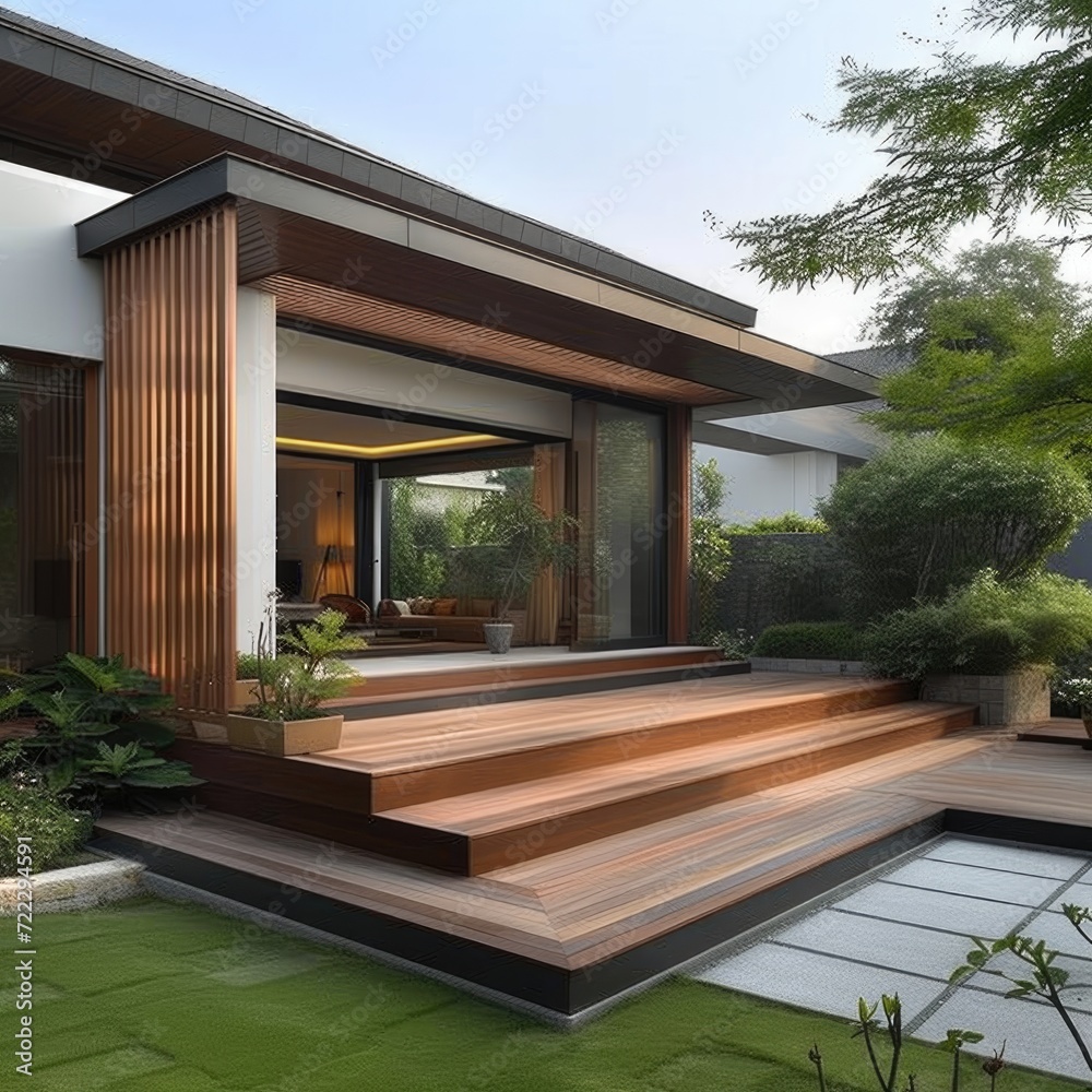 Design and decorate a modern single-storey house with the scent of Muji ...