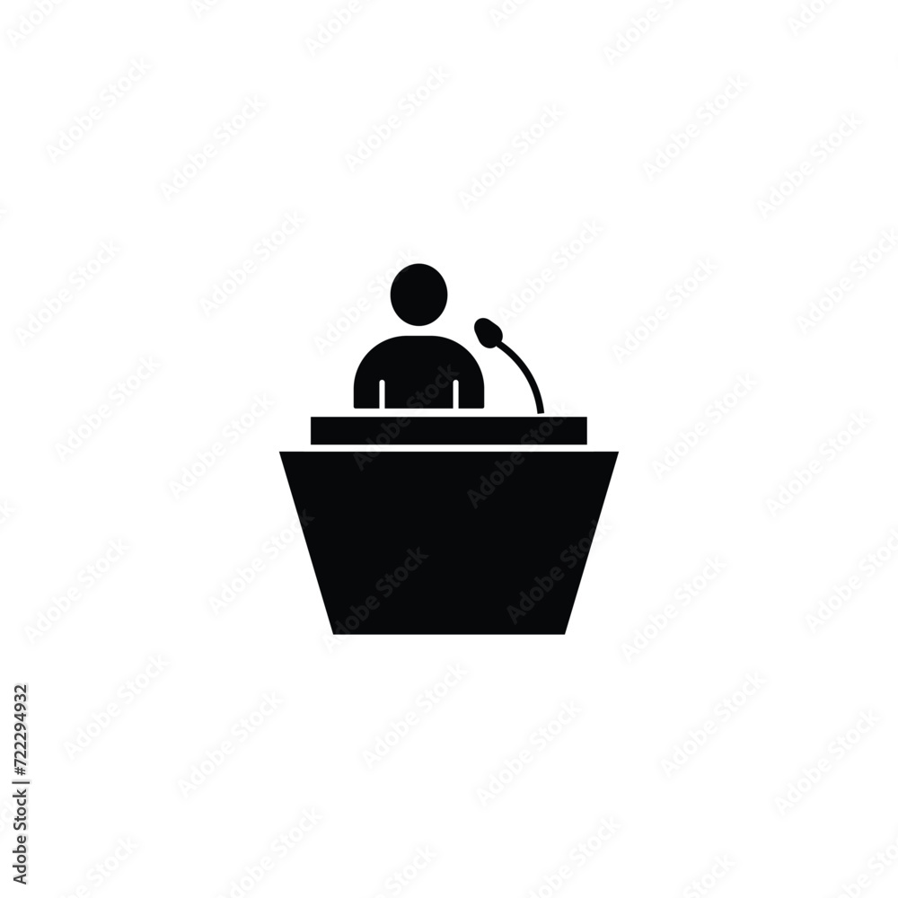 Key Note Speaker Concept, Hrm Symbol on White Background, Company ...