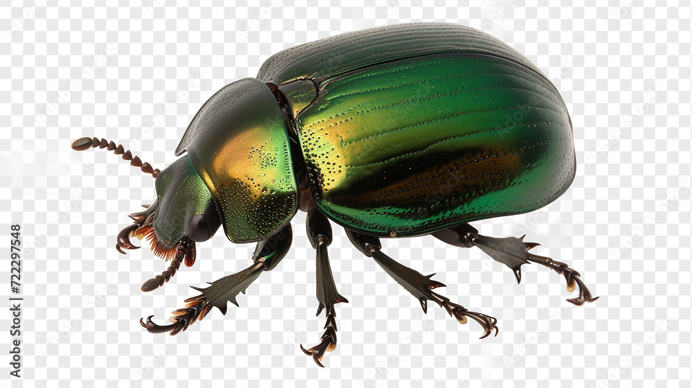 green june beetle bug insect grub coleopteran fly entomology in transparent background Stock ...