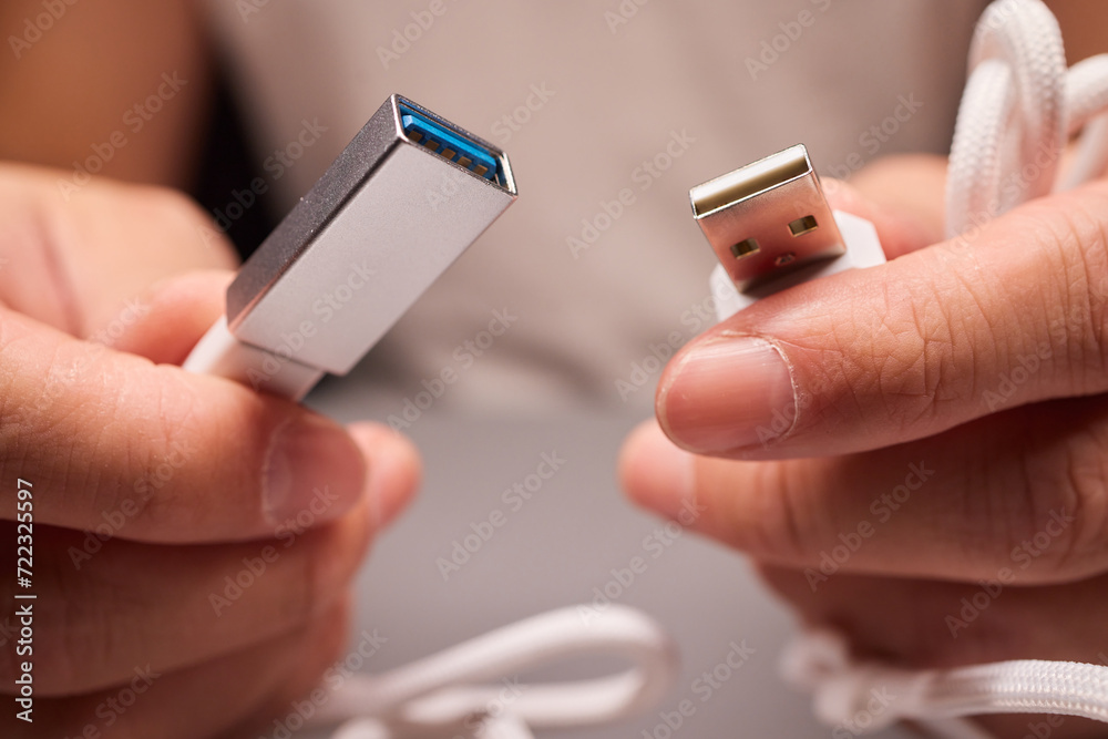 Cable to connect USB Type C devices to the USB port on your computer or ...