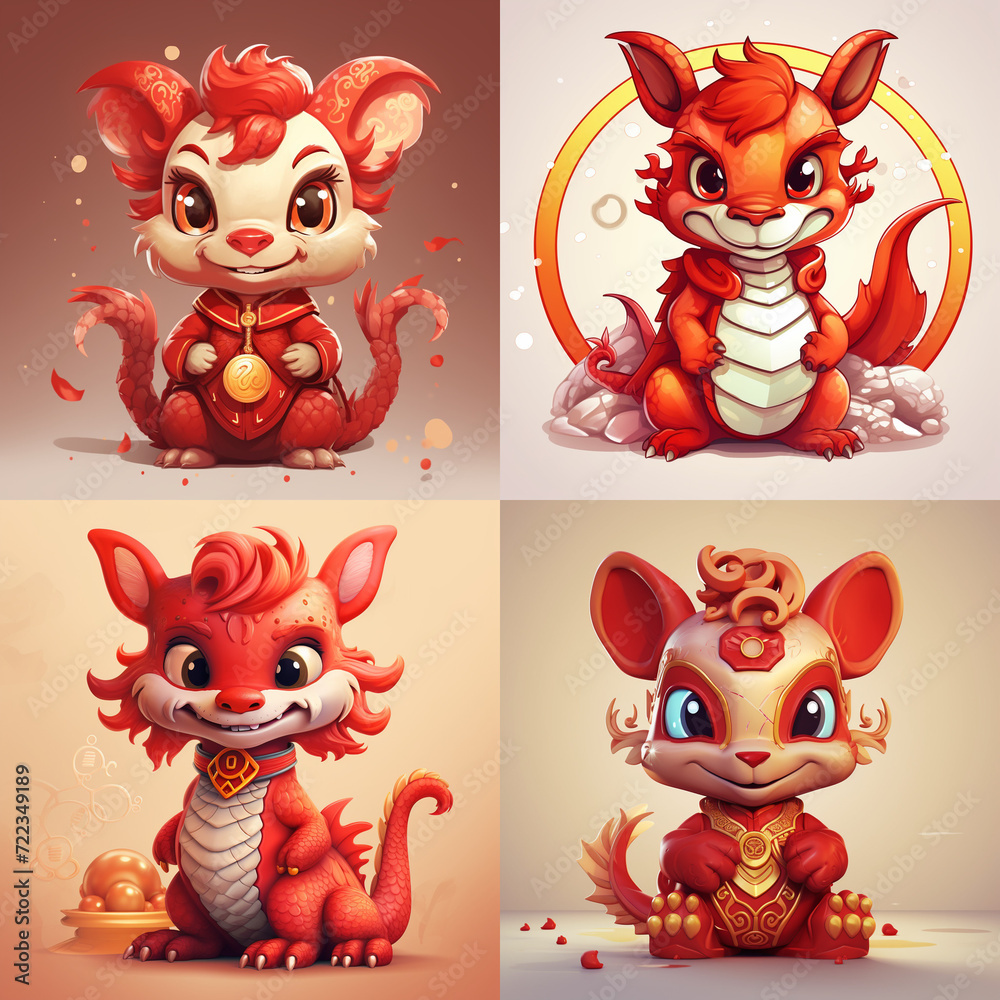 Drache, dino, tier, cartoons, abbildung, zeichnung, kunst, komisch ...