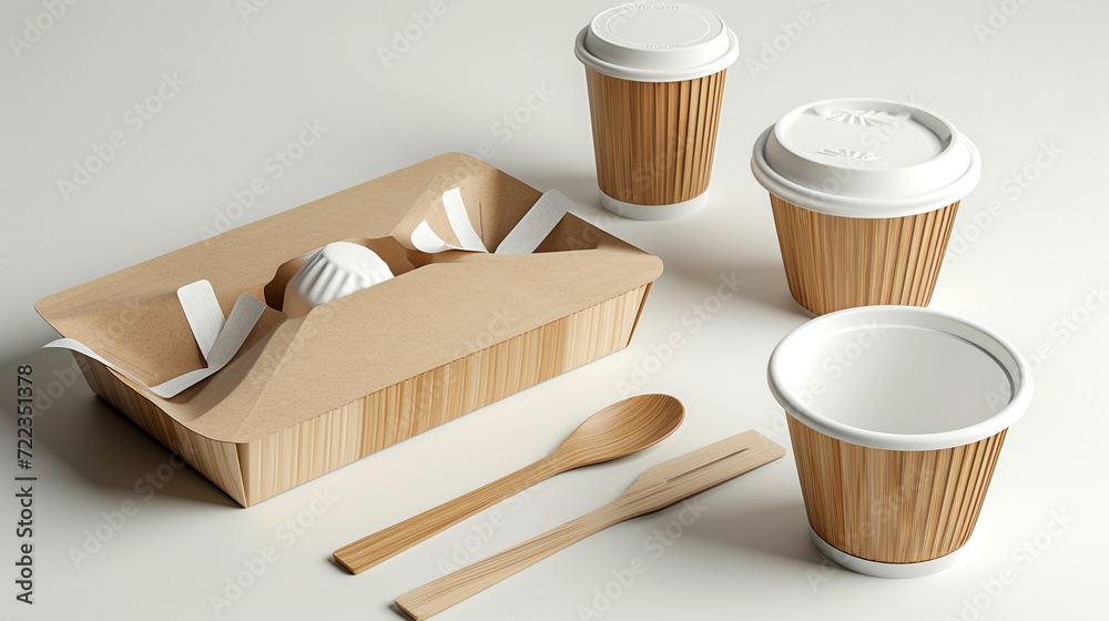 A modern, sustainable set of bamboo and paper-based food packaging ...
