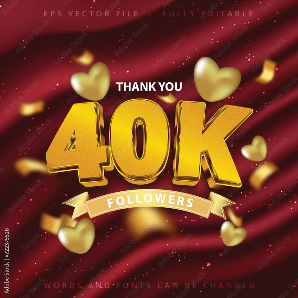 Thank You 40k Followers Peoples Online Social Group Social Media