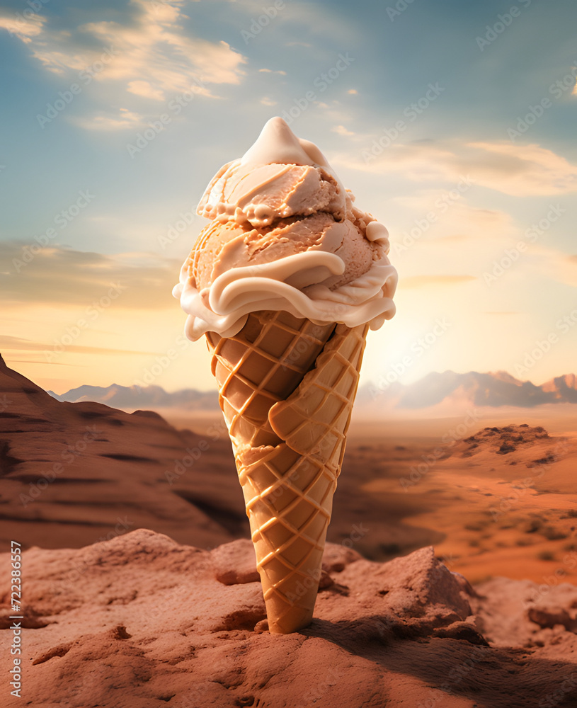 Sorbet ice cream, desert background Stock Photo | Adobe Stock
