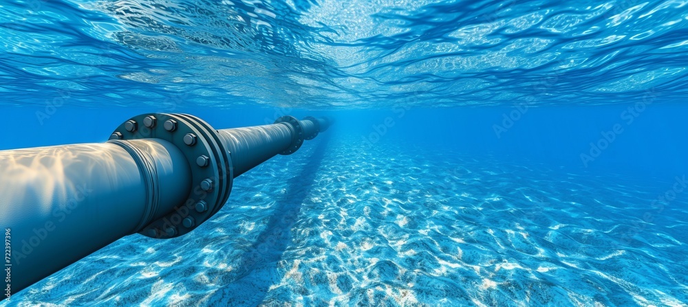 Subsea oil and gas pipeline metal conduit for underwater transport in ...