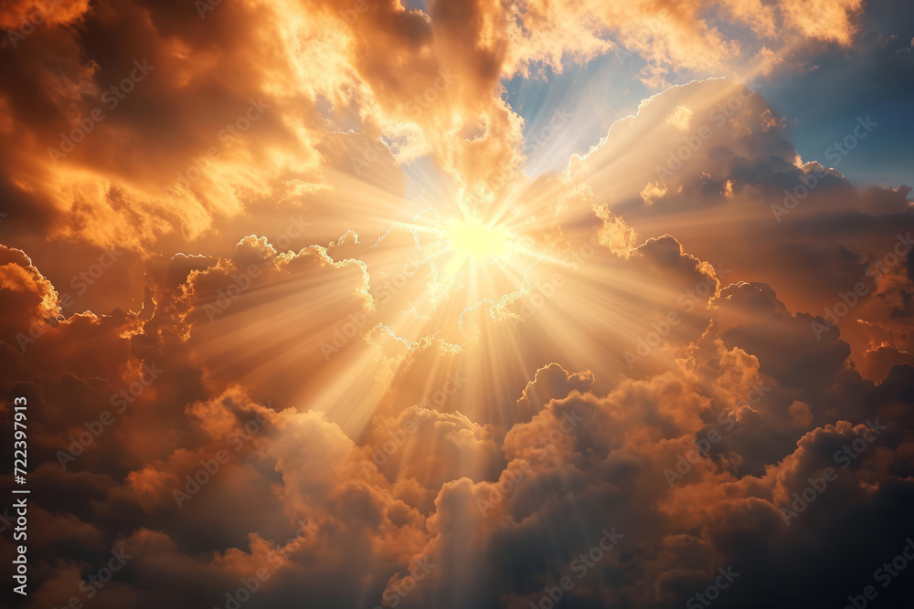 God light in heaven symbolizing divine presence, truth, spiritual ...