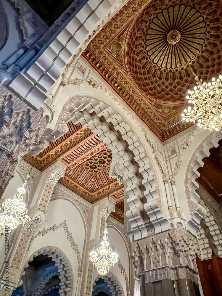 Casablanca, Morocco - December 28, 2023: Architectural details and ...