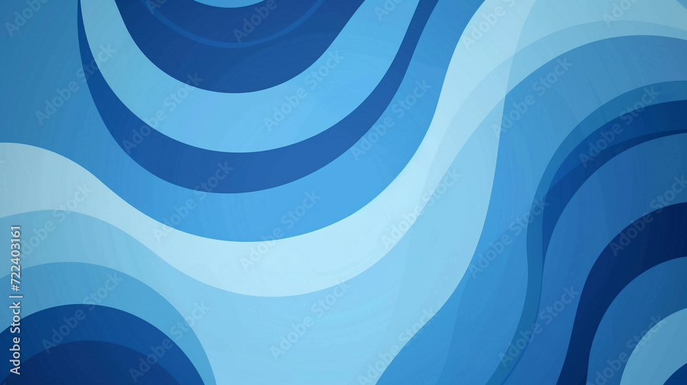 Light blue and cobalt retro groovy background vector presentation ...
