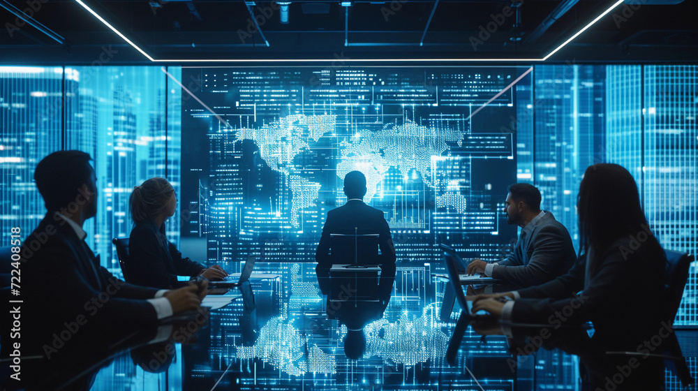 risk management workshop in progress, with diverse professionals ...