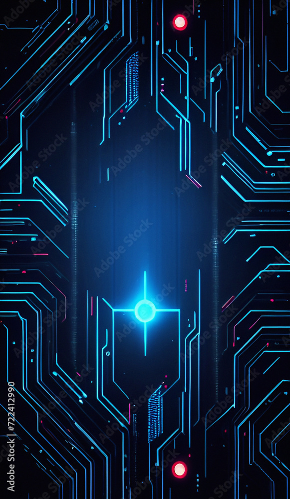 Futuristic background with lights. Technology Backdrop. Hi-tech ...