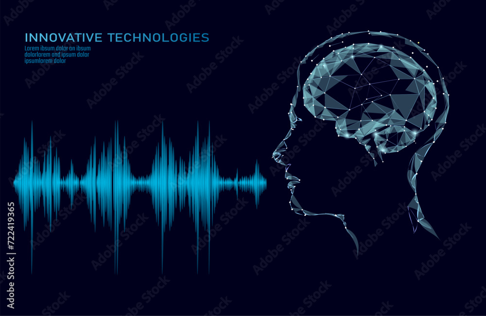Virtual voice computer online assistant concept. Metaverse artificial ...