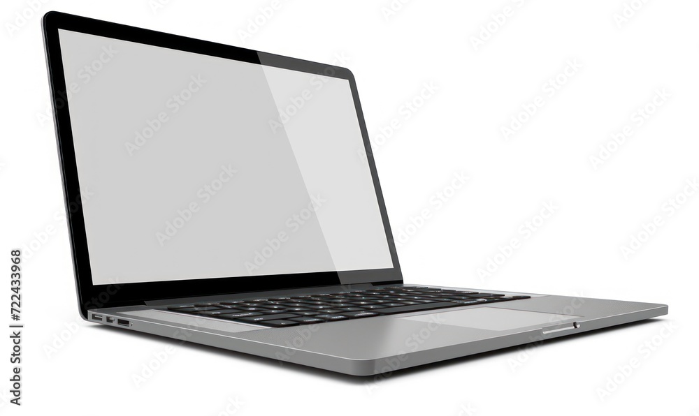 Laptop computer on transparent background png file with a transparent ...