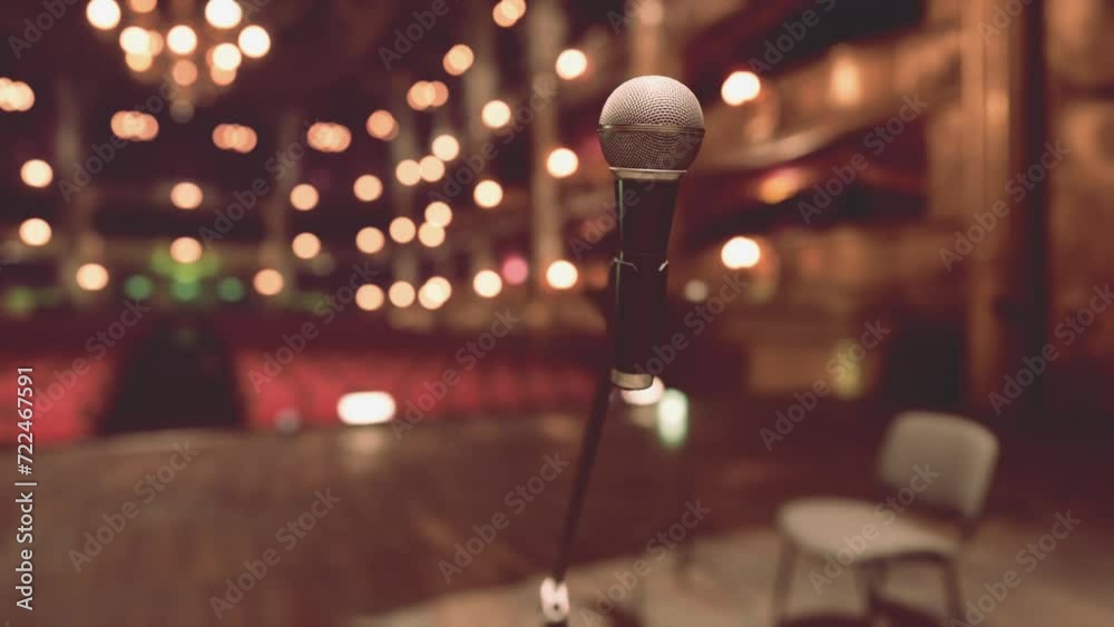 Vidéo Stock An Intimate Opera Performance on an Empty Stage with ...