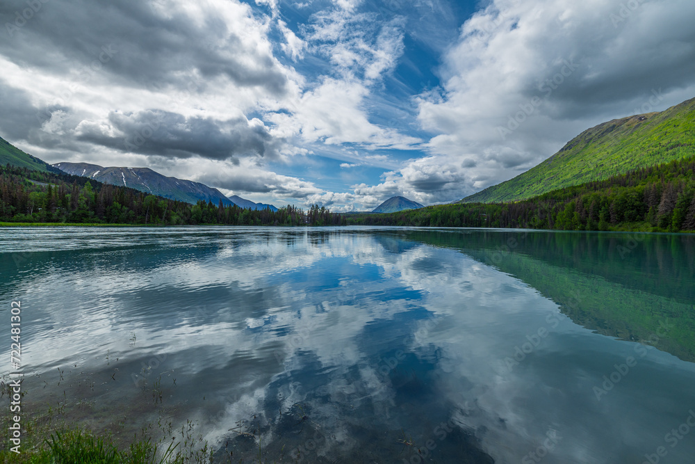 Kenai Lake (Dena'ina: Sqilan Bena) is a large, "zig-zag" shaped lake on ...