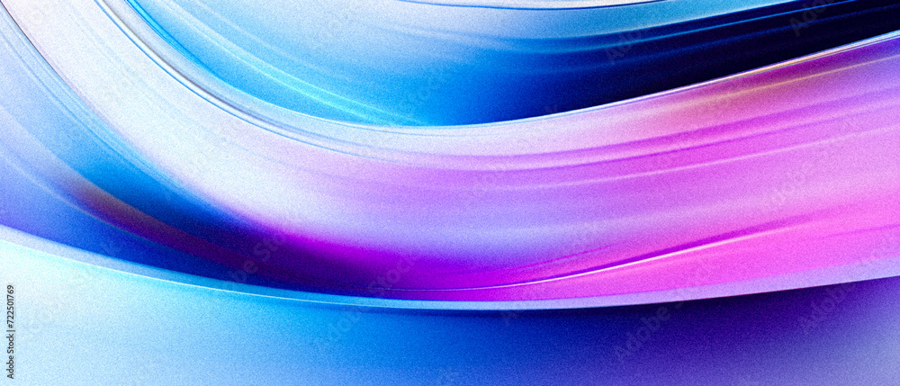 Captivating purple and blue abstract wave, shiny/glossy, physically ...
