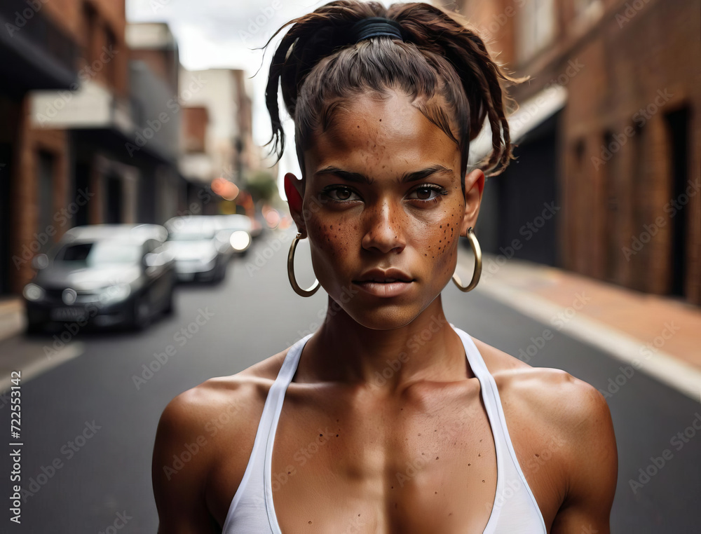 Moody Sensuality - Portrait of an Athletic Indigenous Australian ...