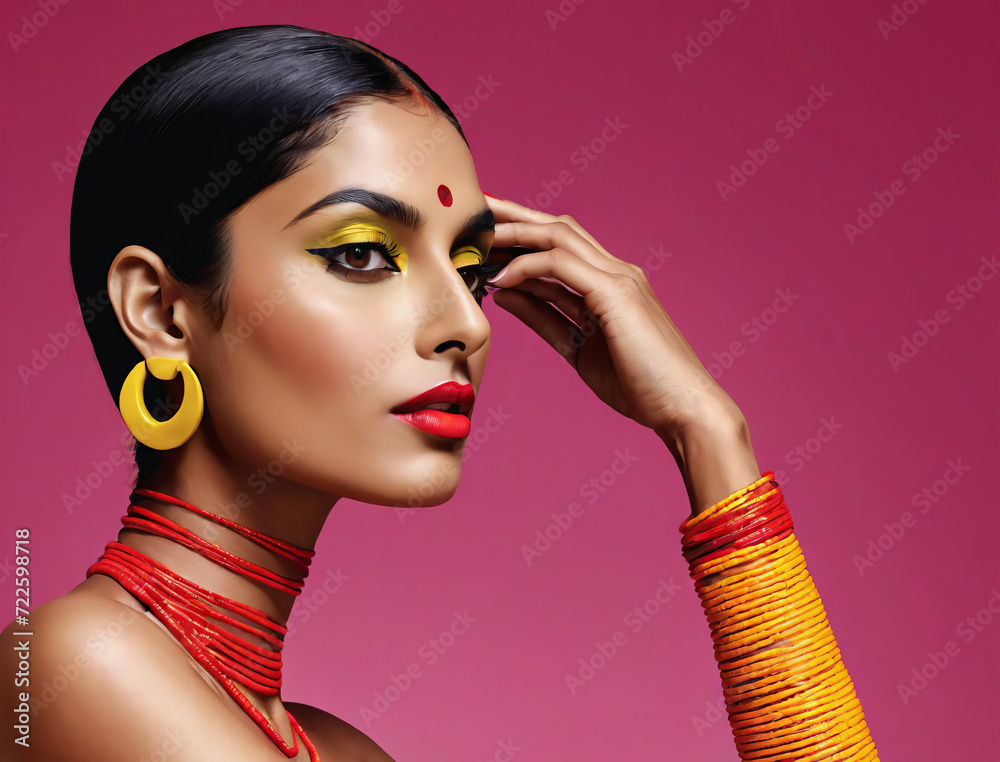 Seductive South Asian Supermodel Vogue Cover Shoot With Vibrant