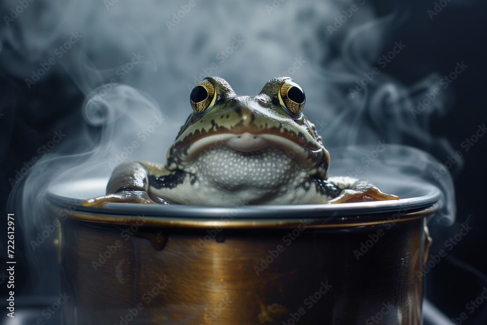 Frog in a pot of water that starts to boil, without realizing the ...