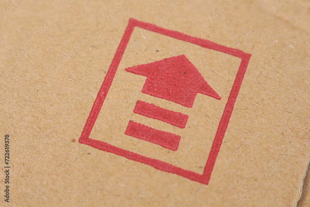 The symbol meaning "This Side Up" on a cardboard box means to determine ...