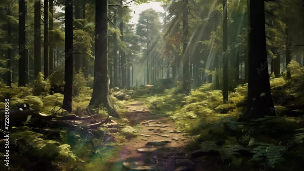 Forest Walks Visuals simulating a peaceful walk through. seamless ...
