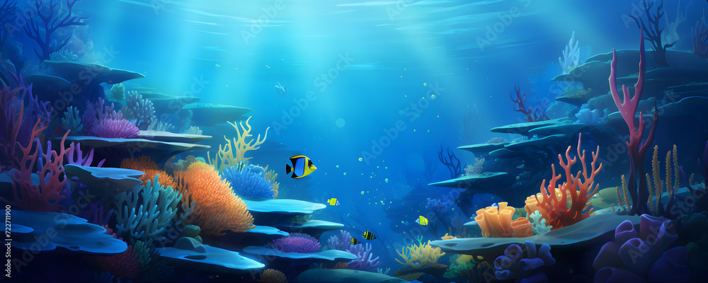 Under the sea background under the ocean background sea eco system ...