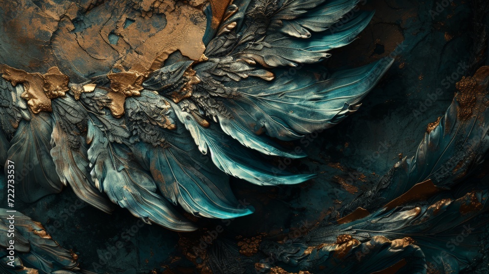 Metallic Edges in Epic Fantasy Scenes with Detailed Feather rendering ...