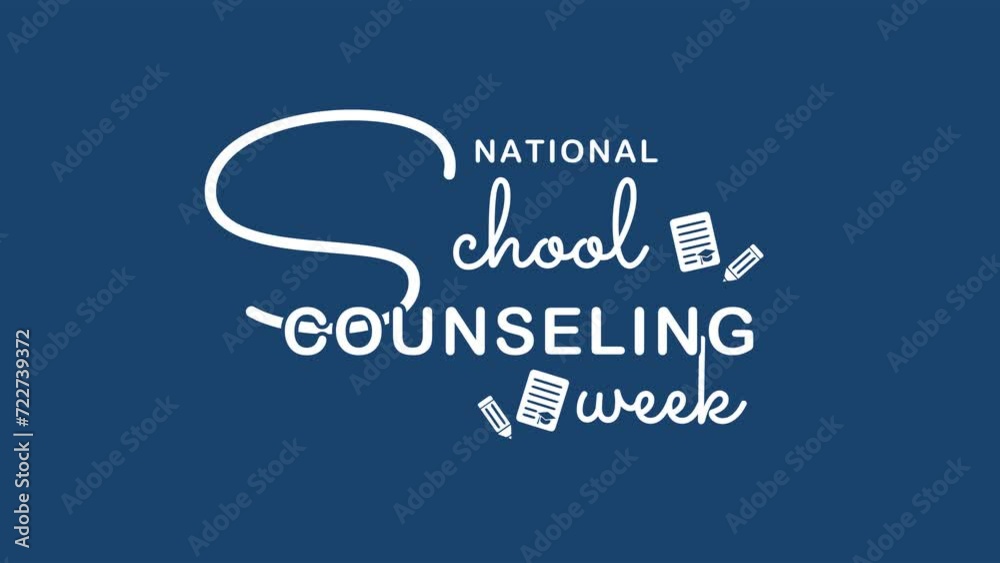 National School Counseling Week Text Animation. Great for School ...