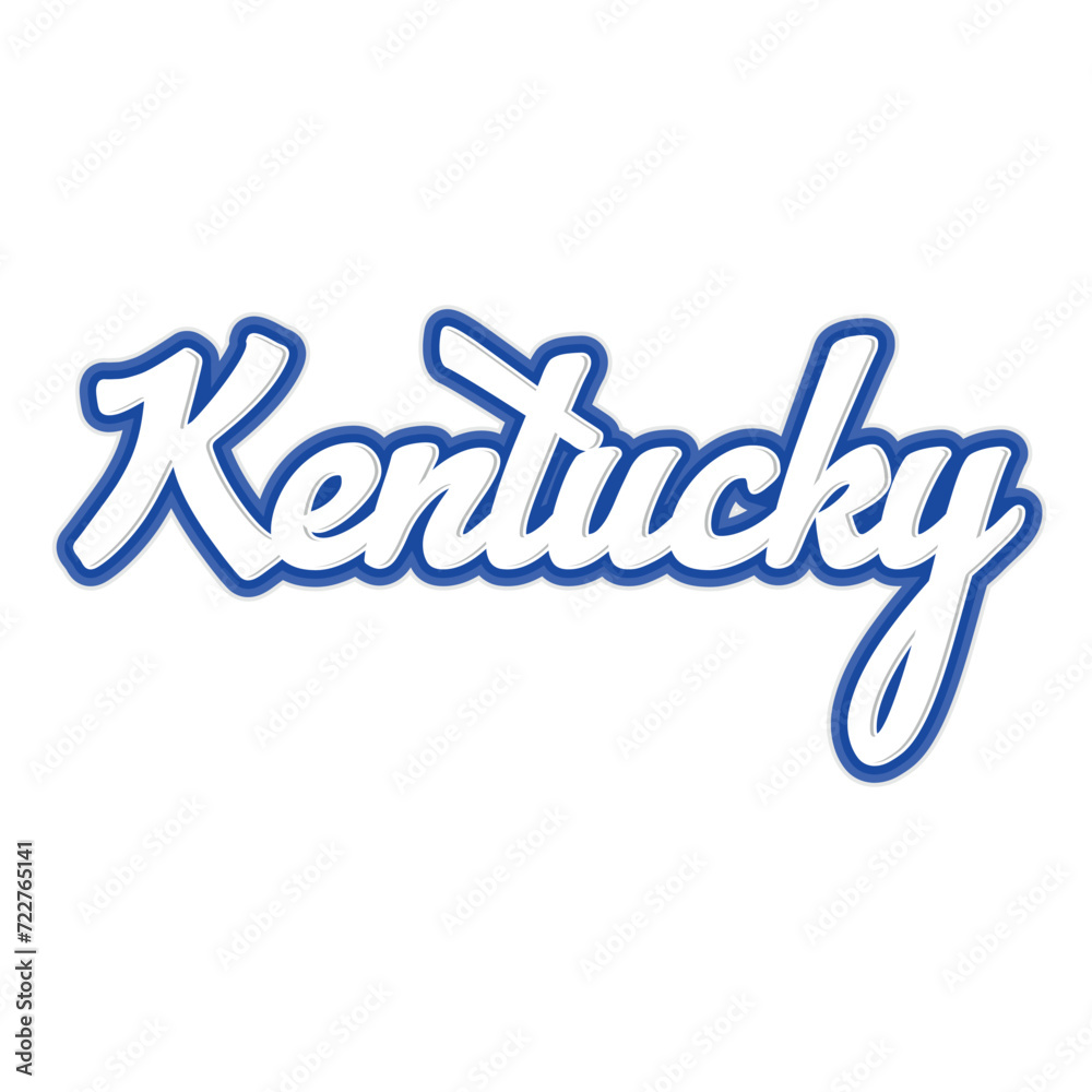 Kentucky text effect vector. Editable college t-shirt design printable ...