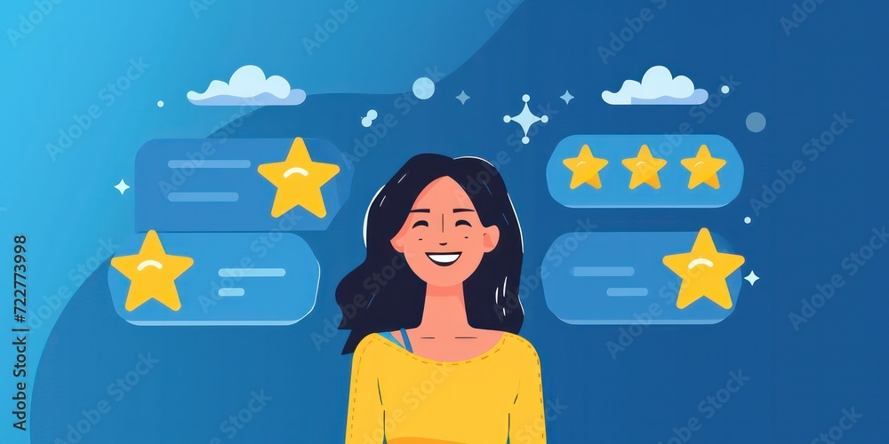 Vote star rating of customer satisfaction surveys, where artificial ...