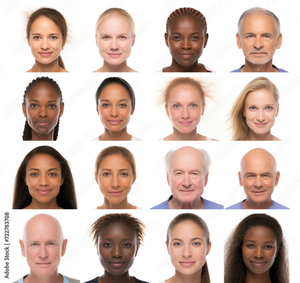 Men and women of different ages, races and ethnicities. Phenotype ...